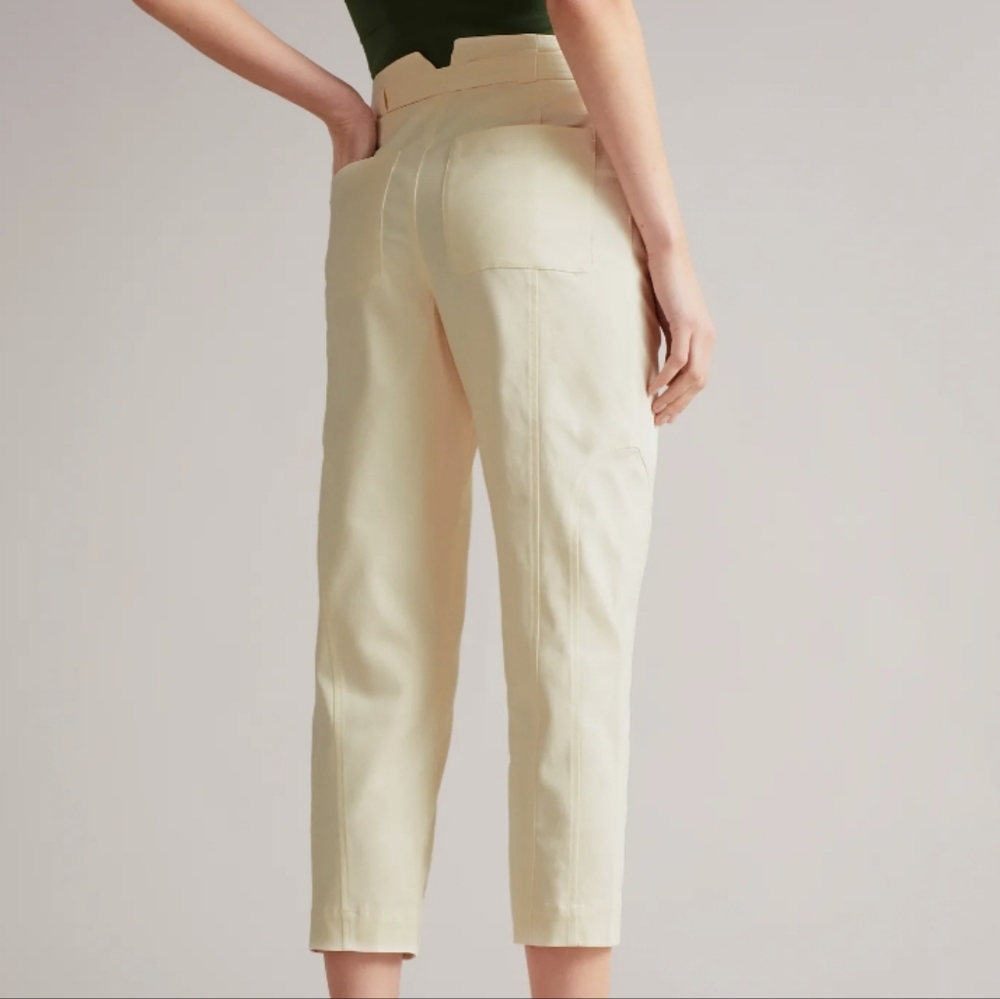 Ted Baker Panel Barrel Leg Trousers Pants - Gem